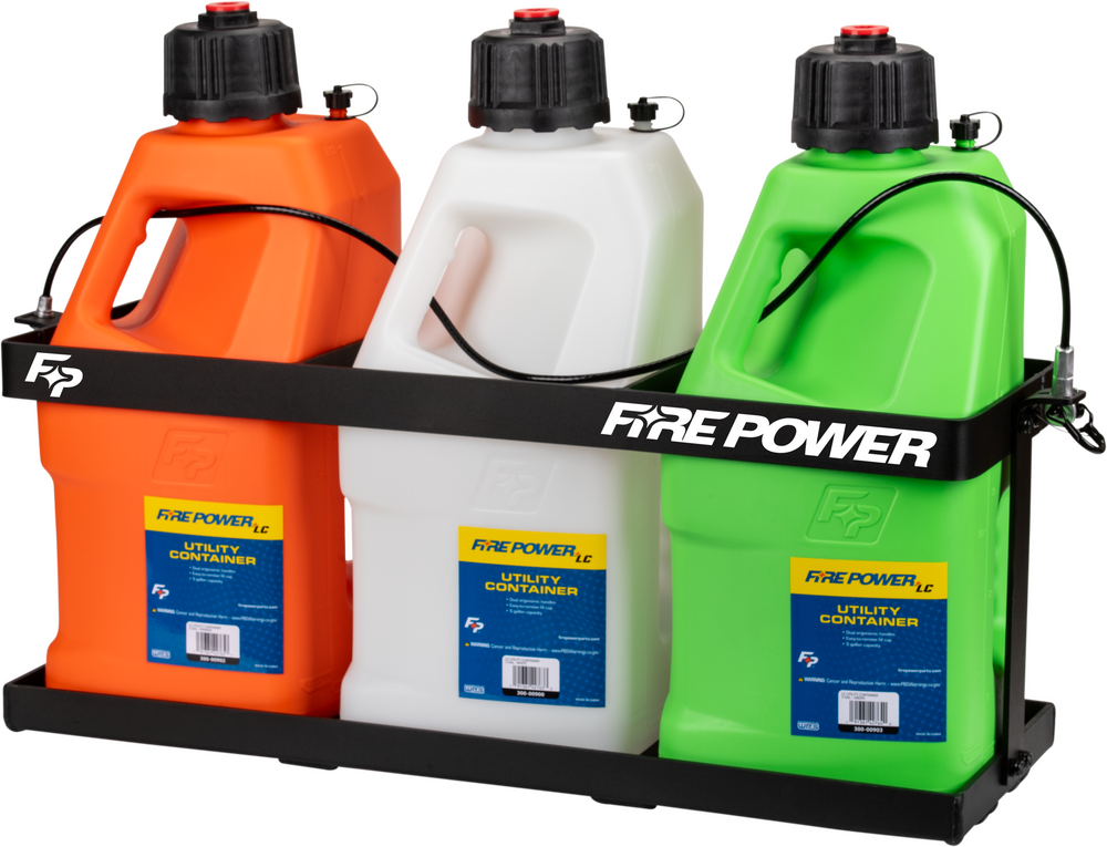 FIRE POWER LC 5 GALLON UTILITY 3 JUG RACK | Dirt Warrior Accessories