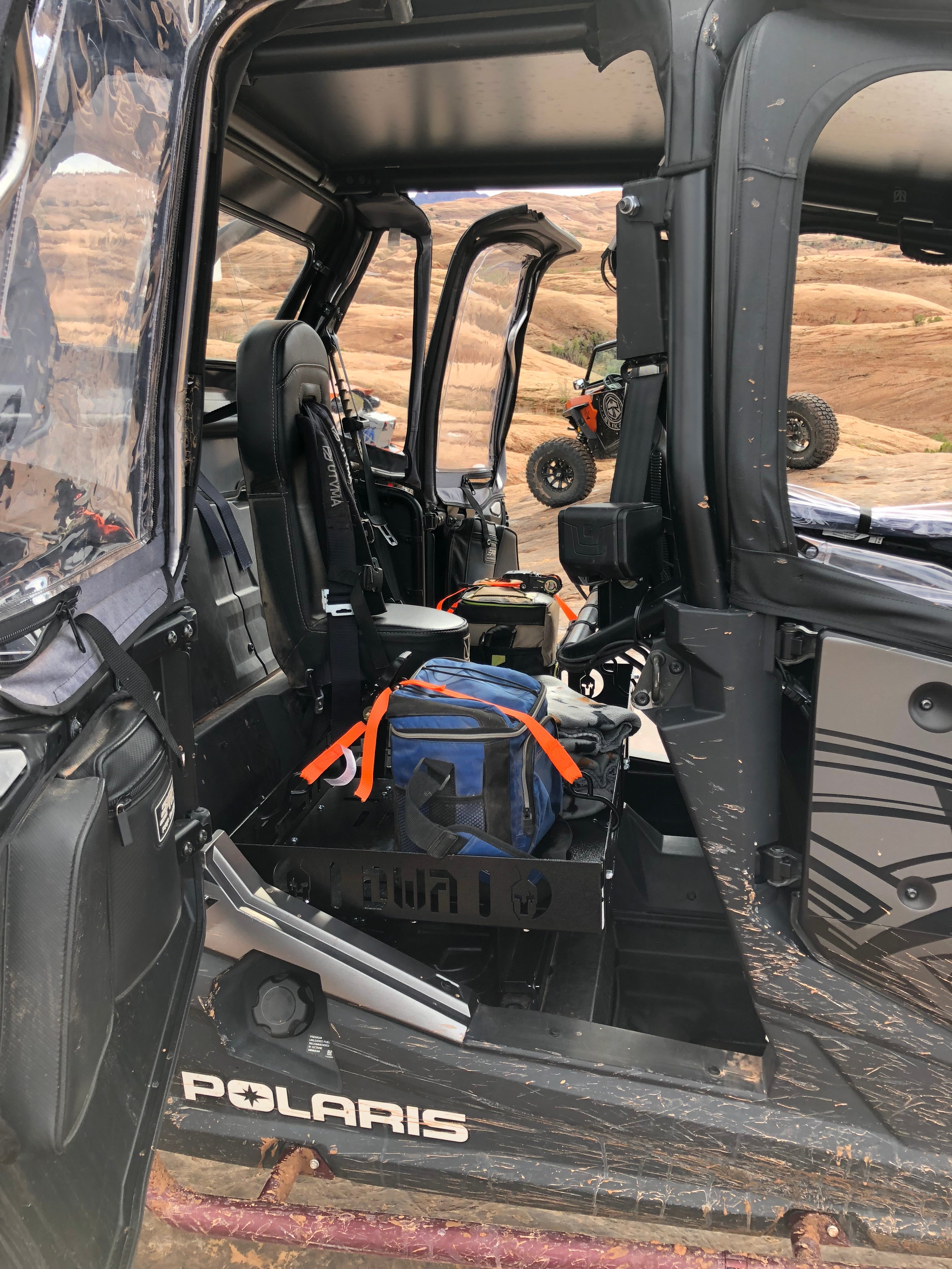 DIRT WARRIOR RZR Rear Seat Mounted Cargo Rack | Dirt Warrior Accessories